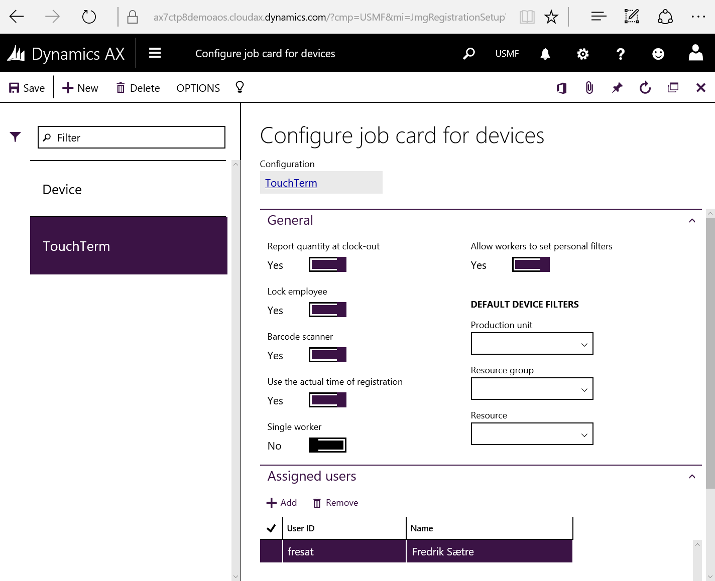 AX7 T&A: Job card device – dyntips.com by Fredrik Sætre