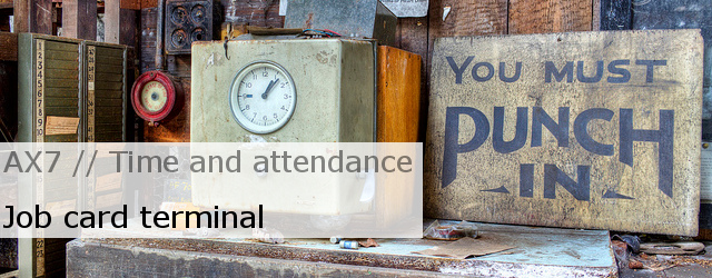 AX7 T&A: Job card terminal – dyntips.com by Fredrik Sætre